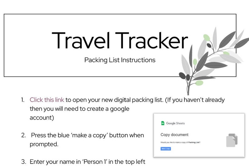 Digital Packing List - Etsy