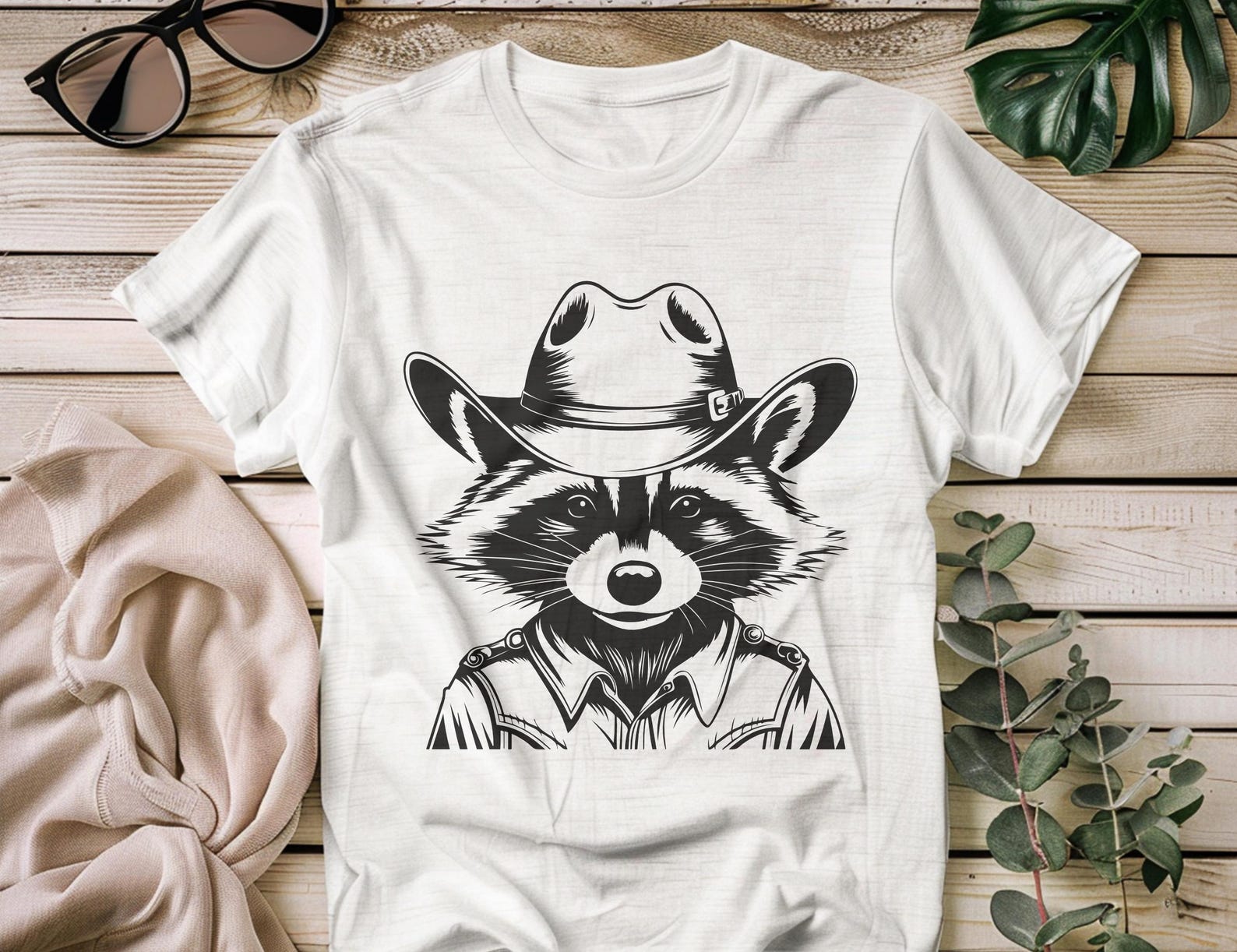 Raccoon Cowboy Hat Svg Png, Raccoon Svg, Cowboy Hat Svg, Raccoon Png ...