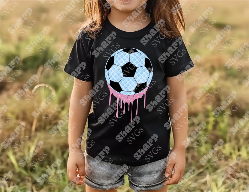 Soccer Ball Ice Cream Drip Design: PNG, SVG, EPS (digital Files) - Etsy