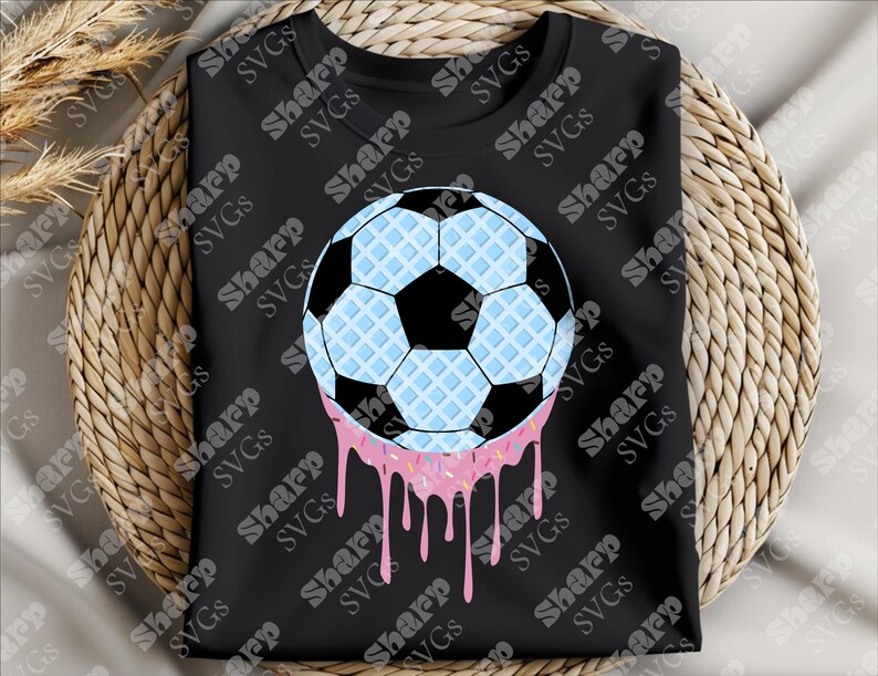 Soccer Ball Ice Cream Drip Design: PNG, SVG, EPS (digital Files) - Etsy