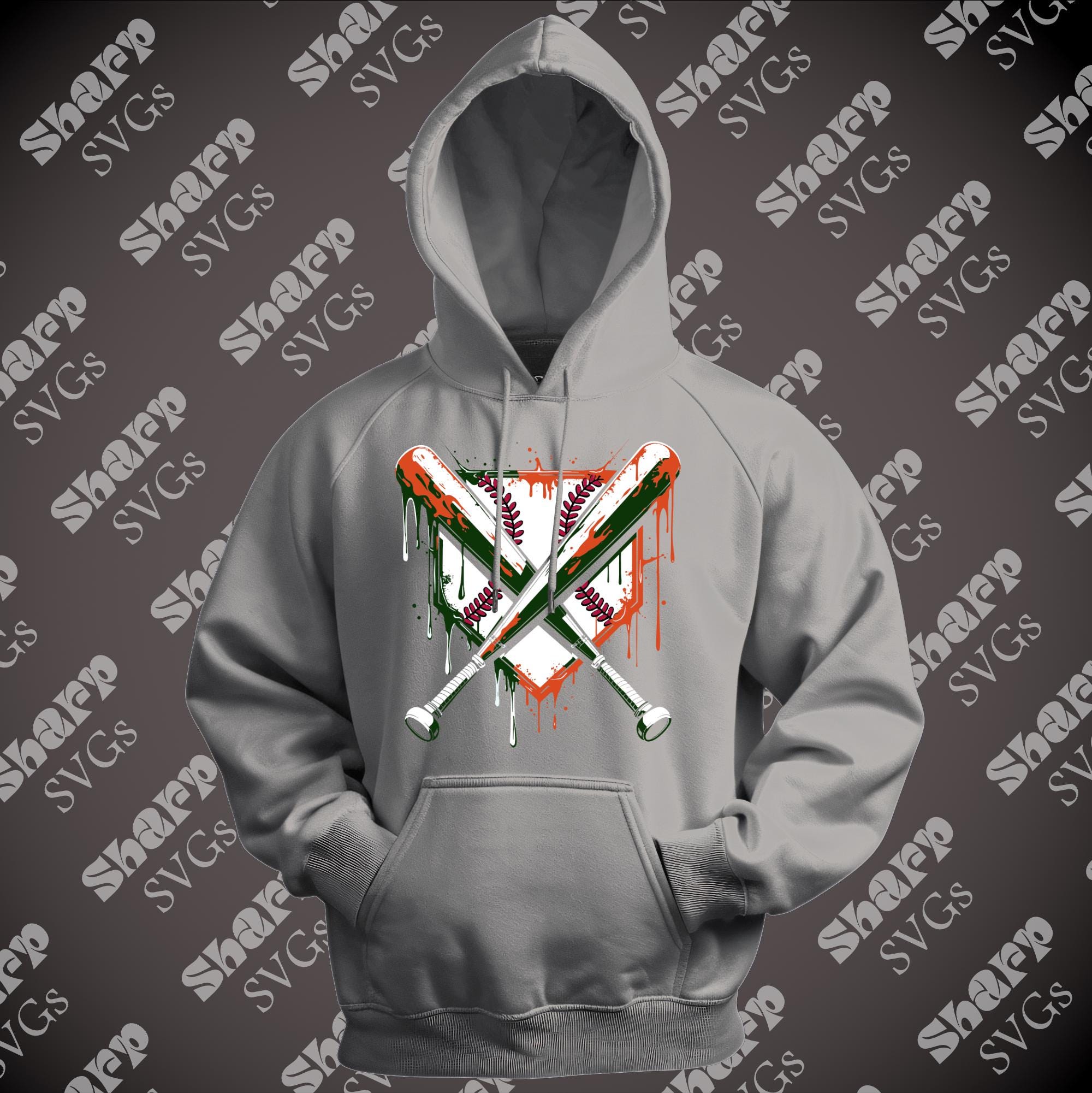 Baseball Home Plate Ice Cream Drip PNG, Svg, Eps Digital Files. Ideal ...