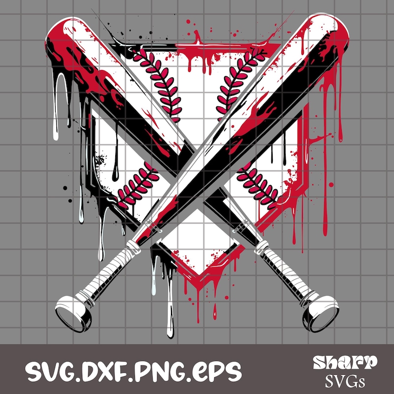 Dripping Baseball Bats - Etsy