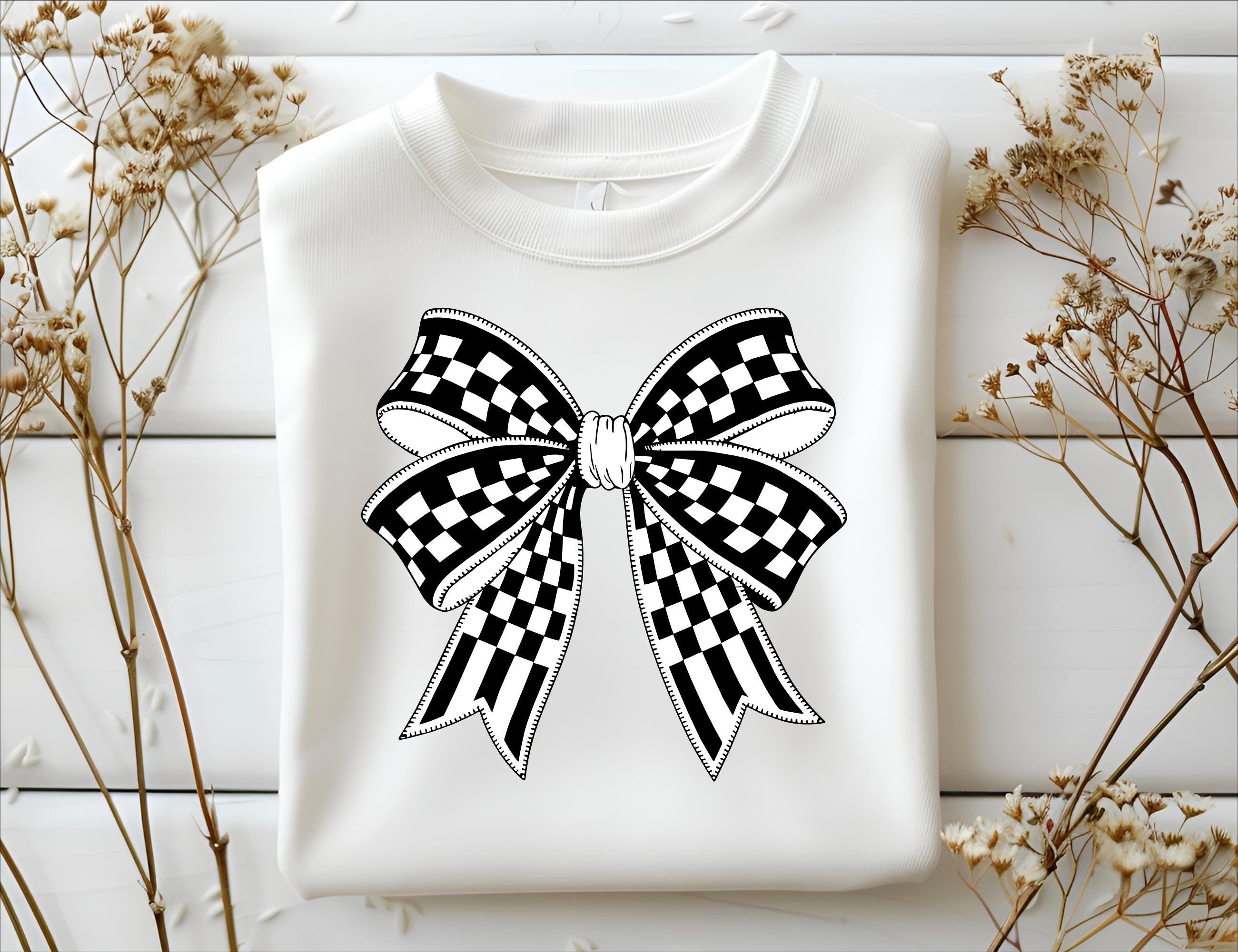 Checkered Bow Png, Svg, Eps, Dxf, Coquette Bow Png, Checkered Coquette ...