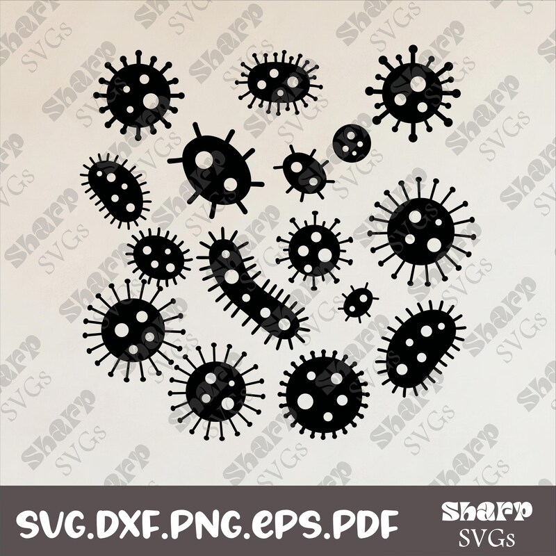 Virus Svg - Etsy