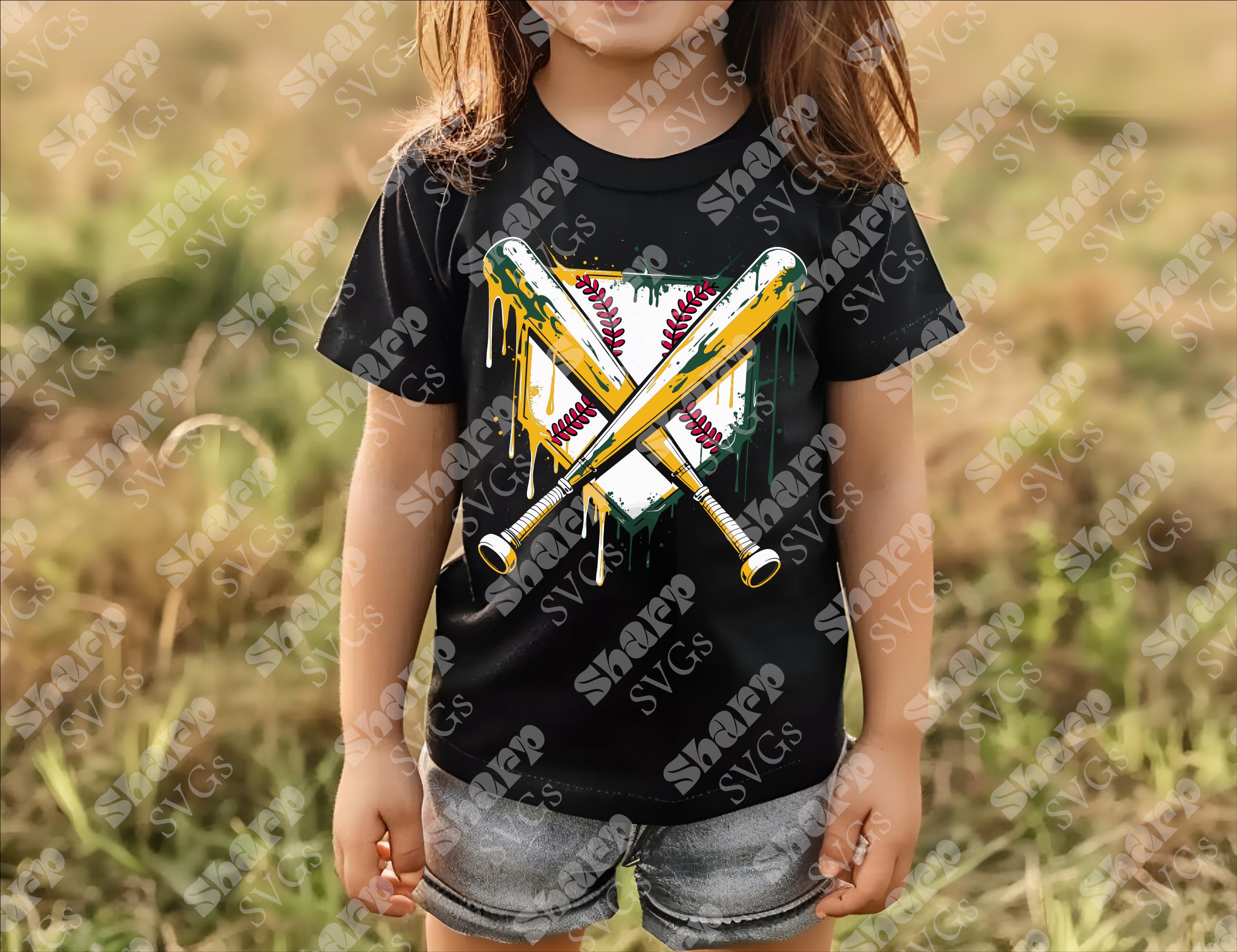 Baseball Home Plate Ice Cream Drip PNG, Svg, Eps Digital Files. Ideal ...