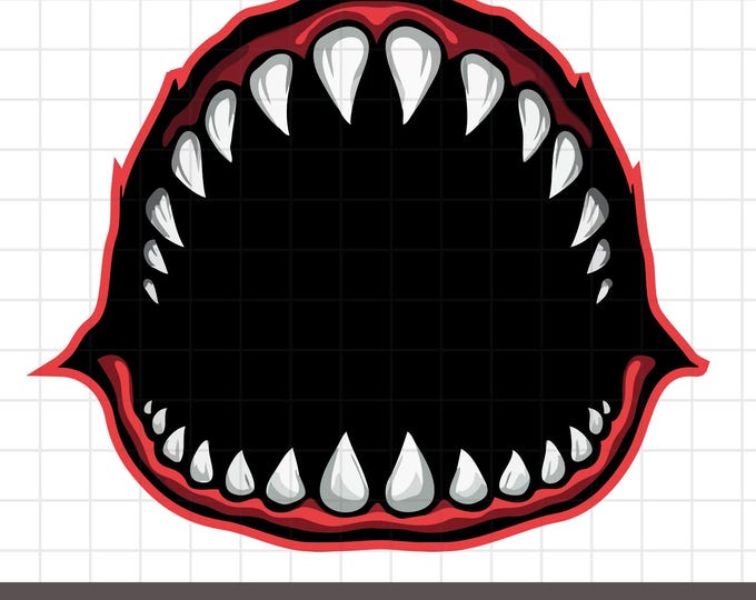 Shark Tooth Queen Svg Files - Shark Svg, Shark Teeth Cricut Svg, Svg ...