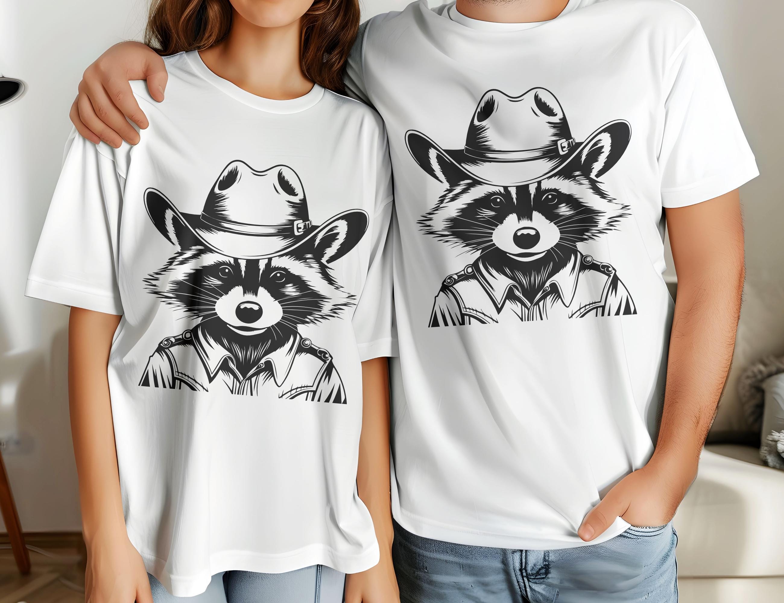 Raccoon Cowboy Hat Svg Png, Raccoon Svg, Cowboy Hat Svg, Raccoon Png ...
