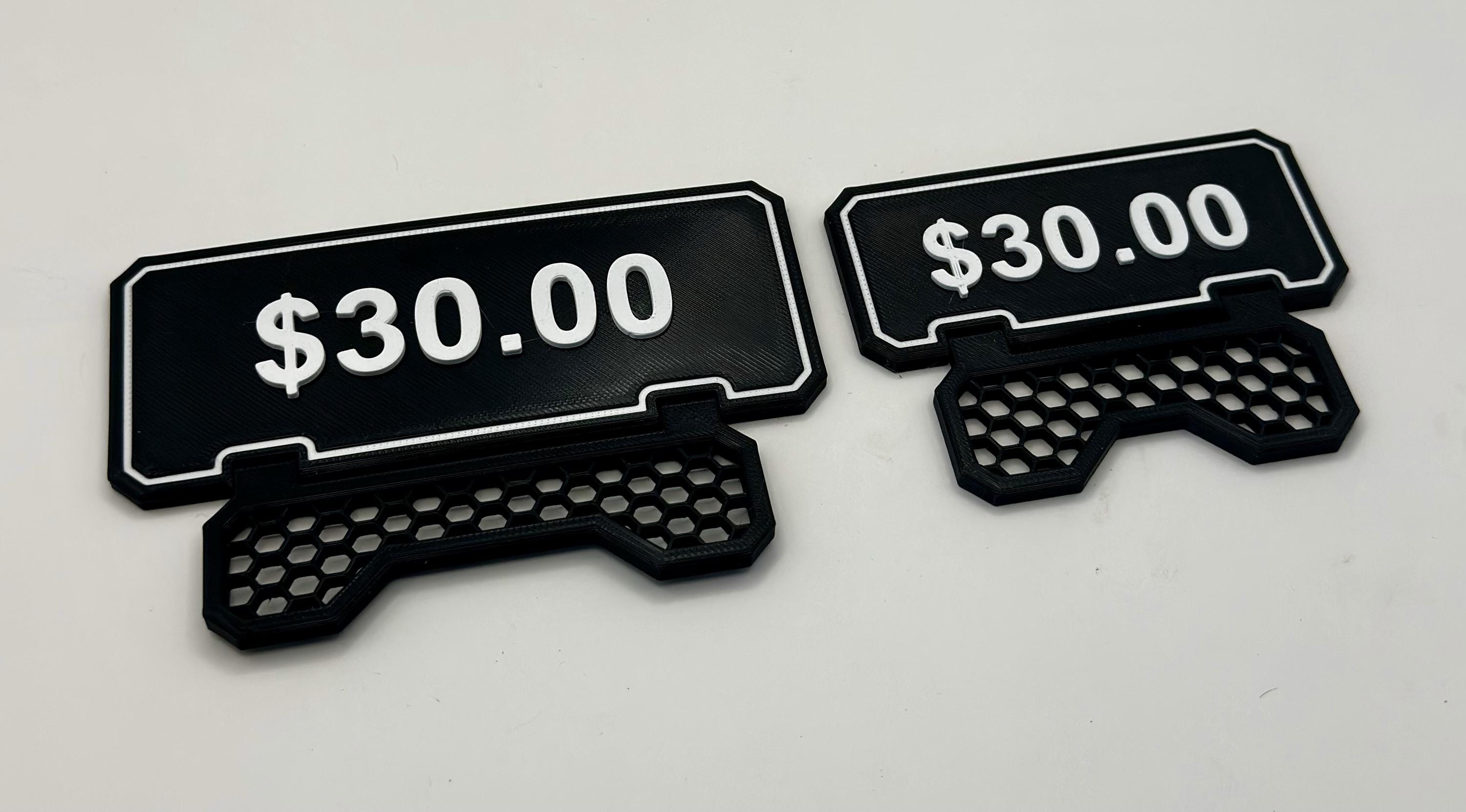Customizable Price Tags for Table or Shelf Display – Available in 3 ...