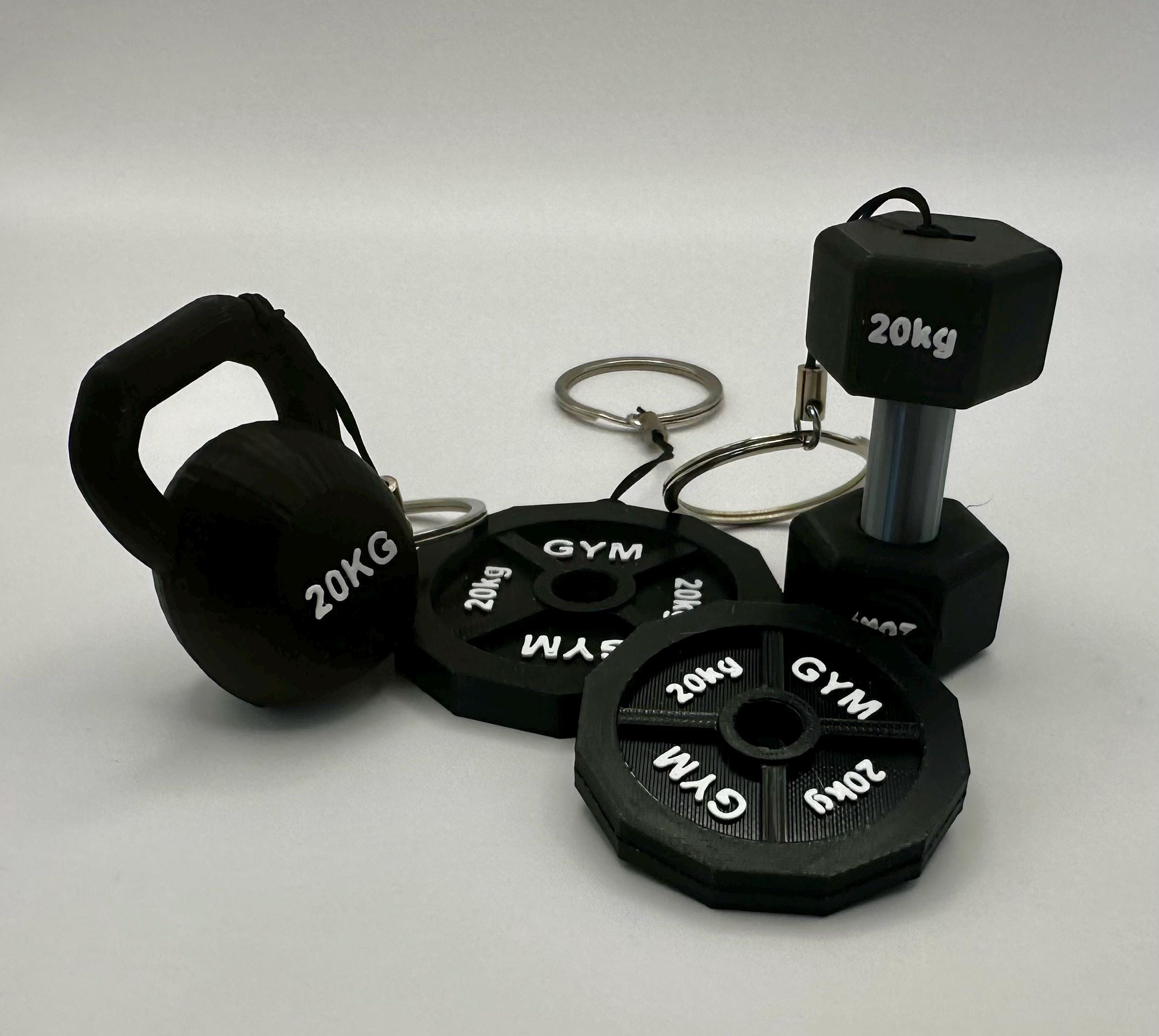 Gym Weight Plate Keyring – Small and Large Options, School Book Bag ...