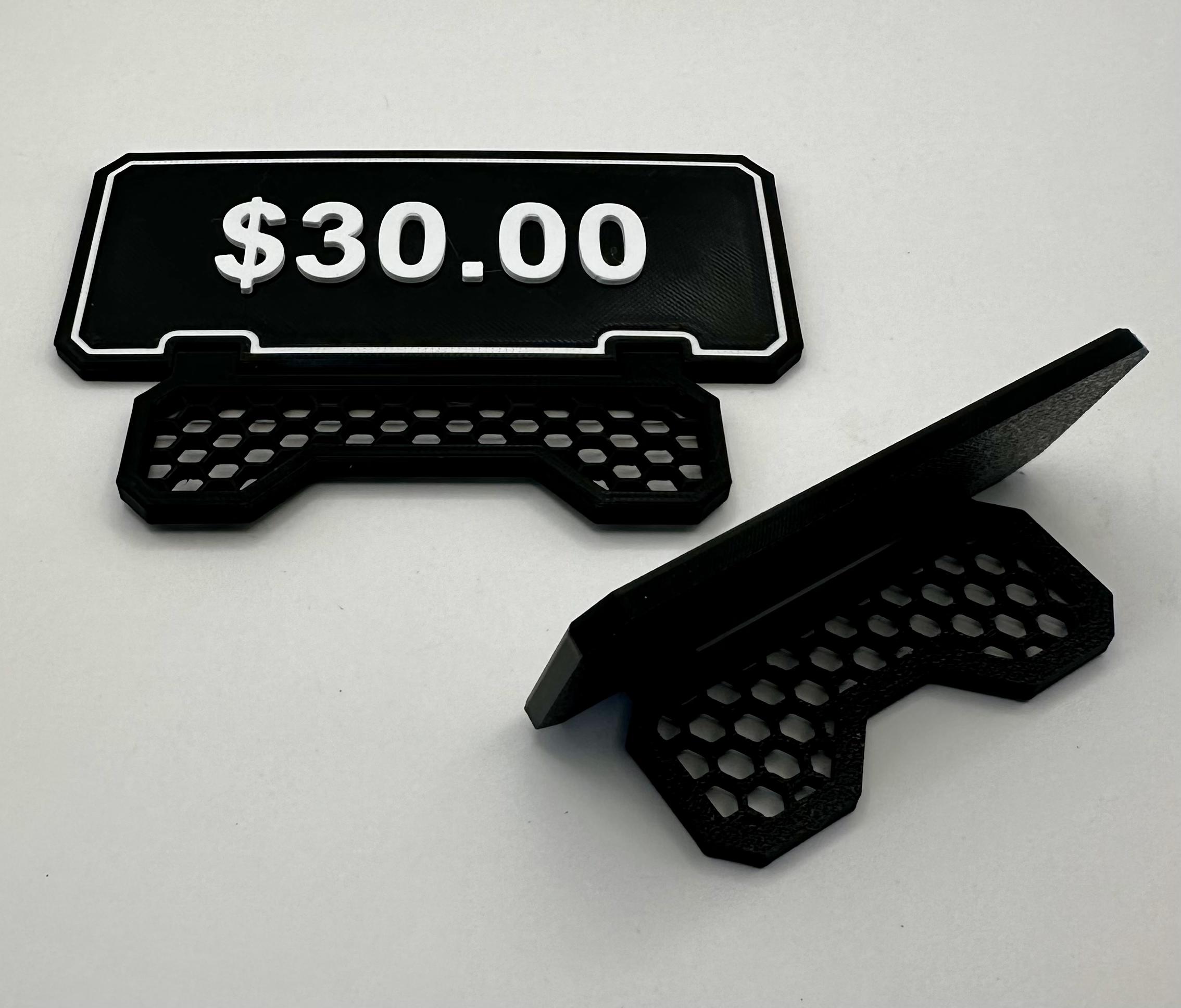 Customizable Price Tags for Table or Shelf Display – Available in 3 ...