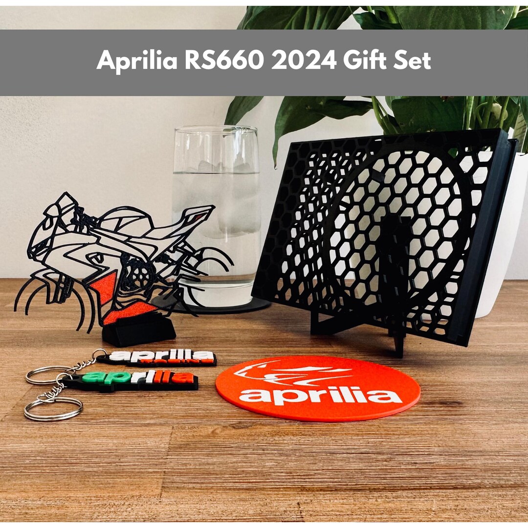 Motorcycle Desk Art Gift Set Motorcycle Silhouette Desk Decor Aprilia ...