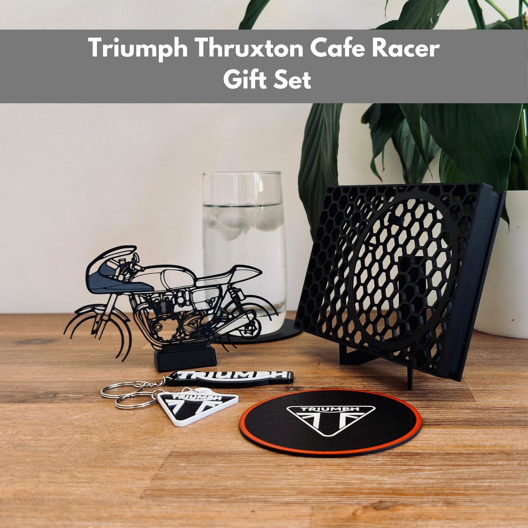 Triumph Thruxton Cafe Racer Gift Set for the Ultimate Enthusiast. an ...