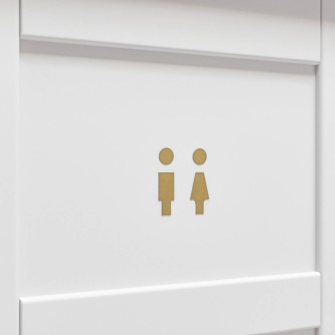 WC Toilet Sign WC Sign Bathroom Restroom Door Metal Sign - Etsy
