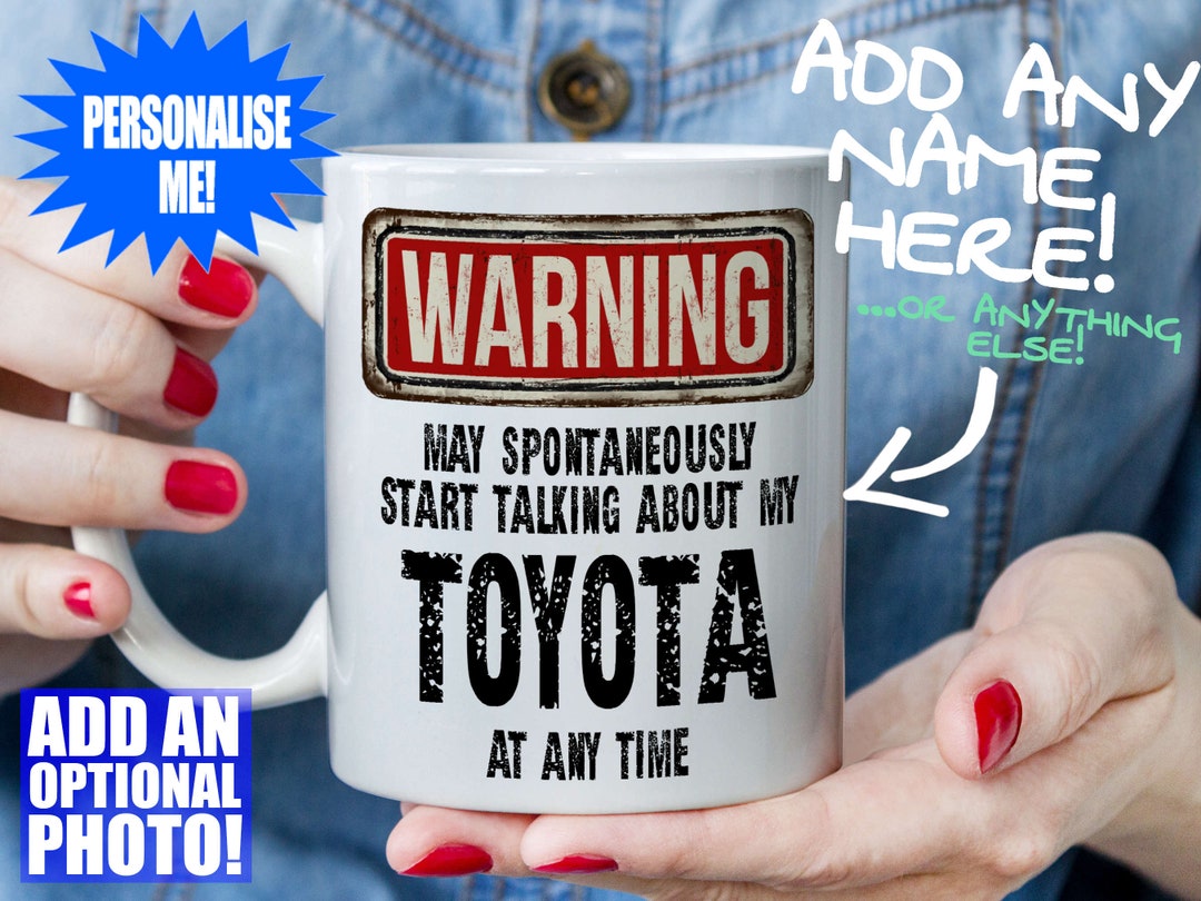 Toyota Mug - Gift for a Motoring Enthusiast - Can Be Personalised - Etsy