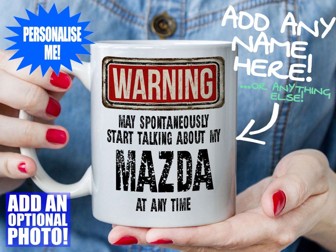 Mazda Mug - Gift for a Motoring Enthusiast - Can Be Personalised - Etsy UK