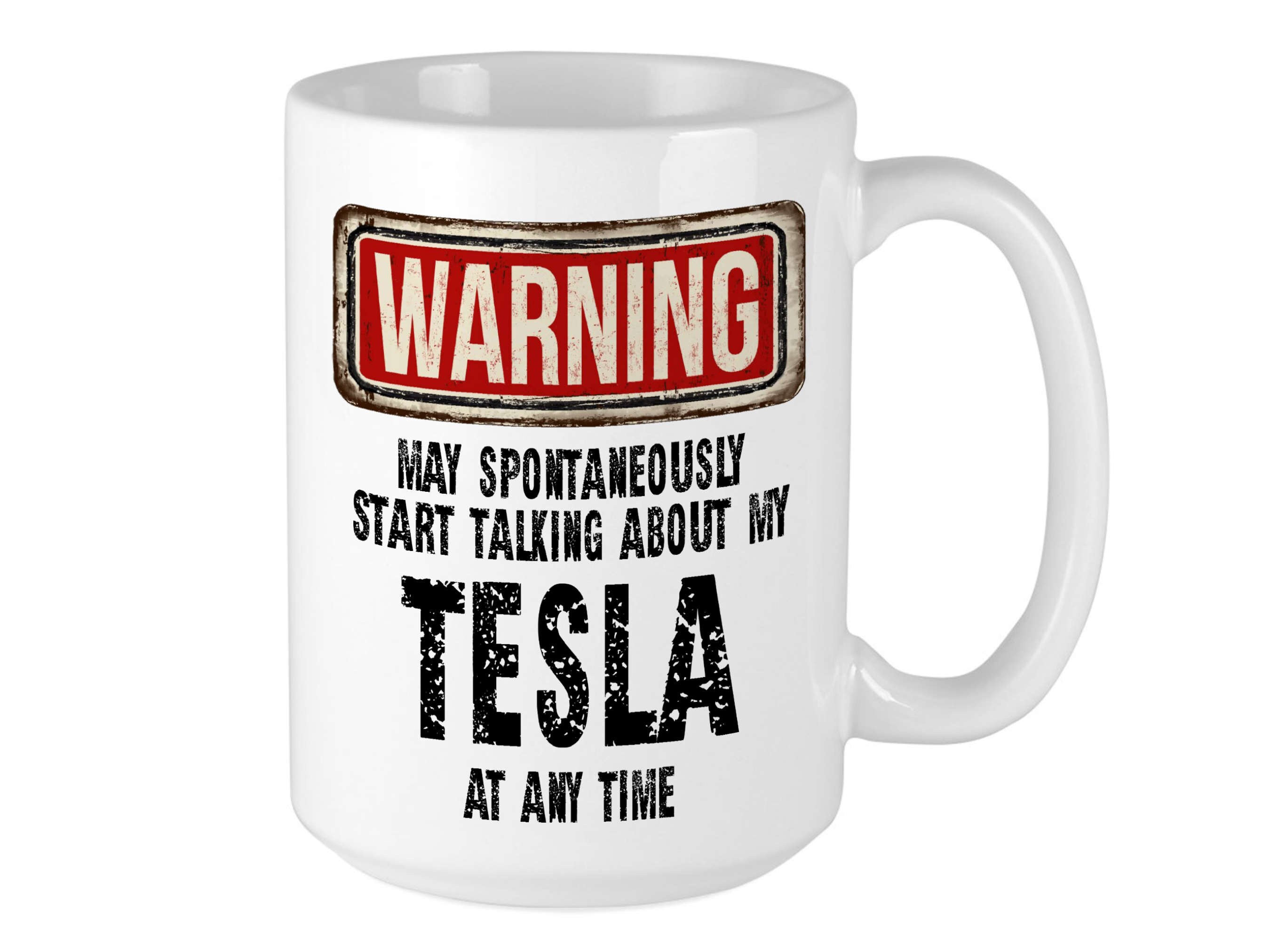 Tesla Mug Gift for a Motoring Enthusiast Can Be Personalised - Etsy UK