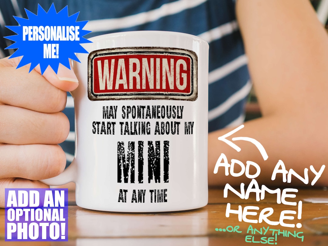 Mini Mug - Gift for a Motoring Enthusiast - Can Be Personalised - Etsy