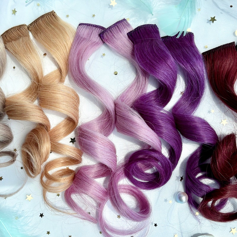 Purple Hair Extensions - Etsy