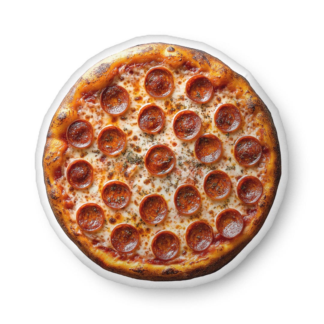 Pepperoni Pizza Shaped Pillow Foodie Home Decor Novelty Throw Pillow ...