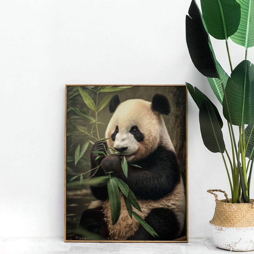 Panda Poster Animal Poster Eastern Poster Printable Digital Art ...