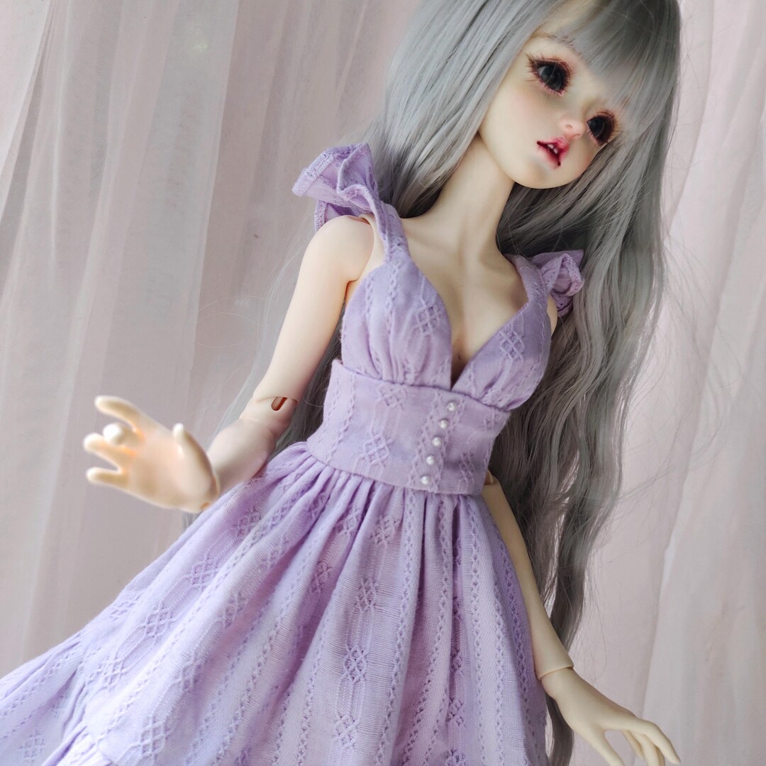 MSD Dress BJD Clothes 1/4 Bjd Lavender Dress , Clothes for 1/4 BJD ...
