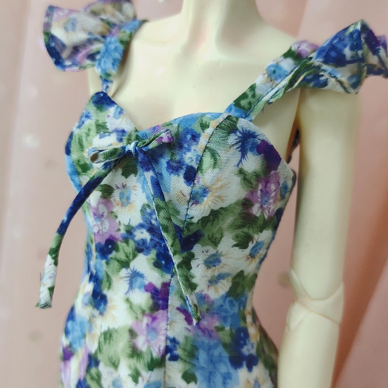 Handmade Floral Dress for MSD BJD, Minifee, 1/4 Doll - Etsy