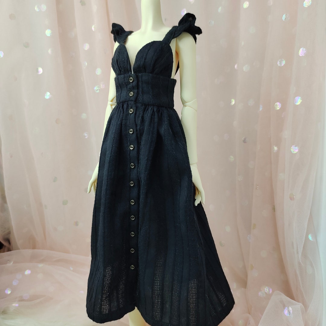 MSD BJD 1/4 Black Dress , Clothes for 1/4 BJD Black Summer Clothes for ...