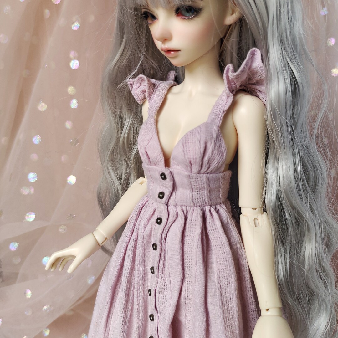 MSD BJD 1/4 Lilac Dress , Clothes for 1/4 BJD Lilac Summer Clothes for ...