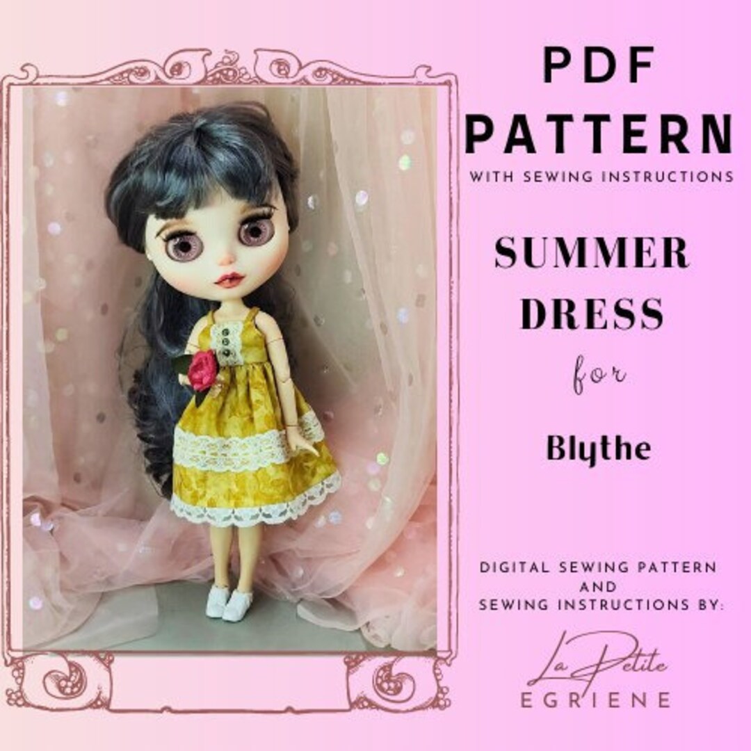 PDF Sewing Pattern and Tutorial for Blythe , Sewing Pattern for Blythe ...