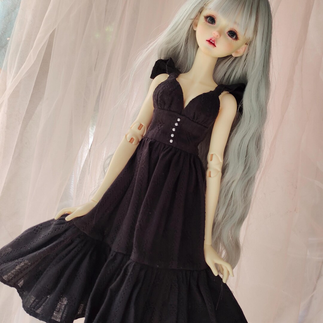 MSD Dress BJD Clothes 1/4 Bjd Black Dress , Clothes for 1/4 BJD Black ...