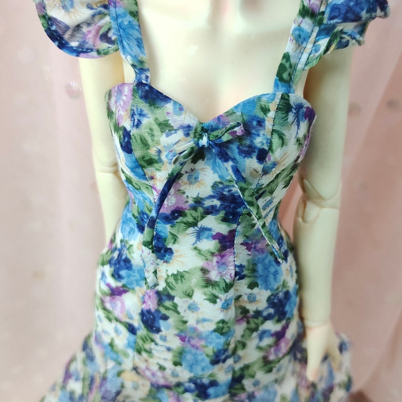 Handmade Floral Dress for MSD BJD, Minifee, 1/4 Doll - Etsy