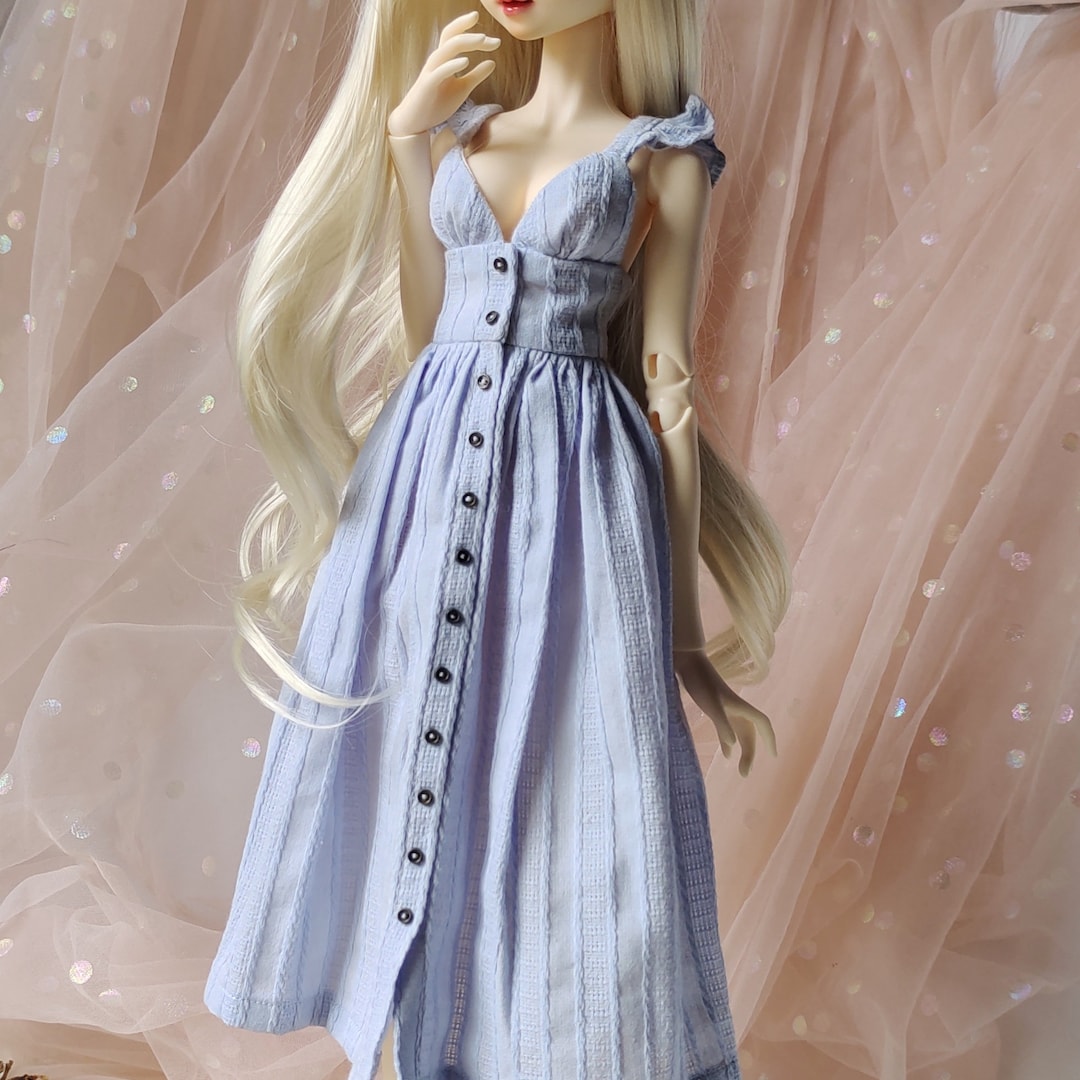 MSD BJD 1/4 Dress , Clothes for 1/4 BJD Light Blue Summer Clothes for Msd - Etsy