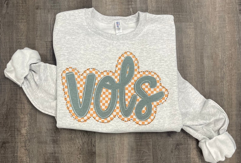TN VOLS Checkerboard Sweatshirt, TN Vols Shirts for Women, Preppy Vols ...