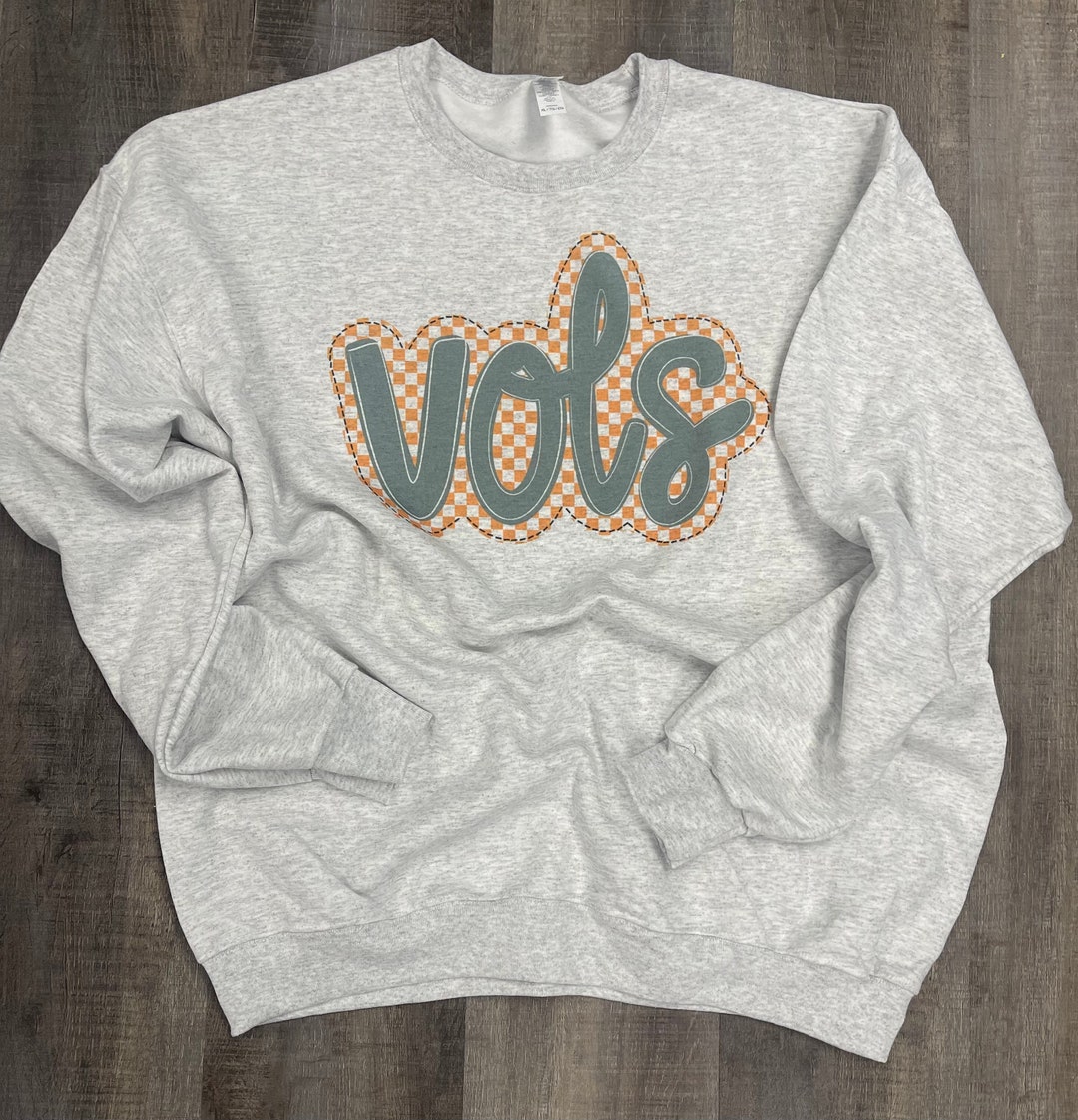 TN VOLS Checkerboard Sweatshirt, TN Vols Shirts for Women, Preppy Vols ...