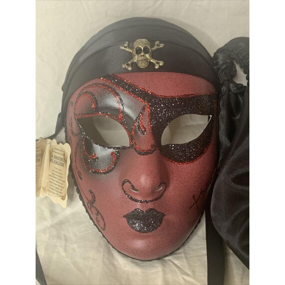 Masquerade Mask Black & Red Pirate Style - Pier 1 Sto… - Gem
