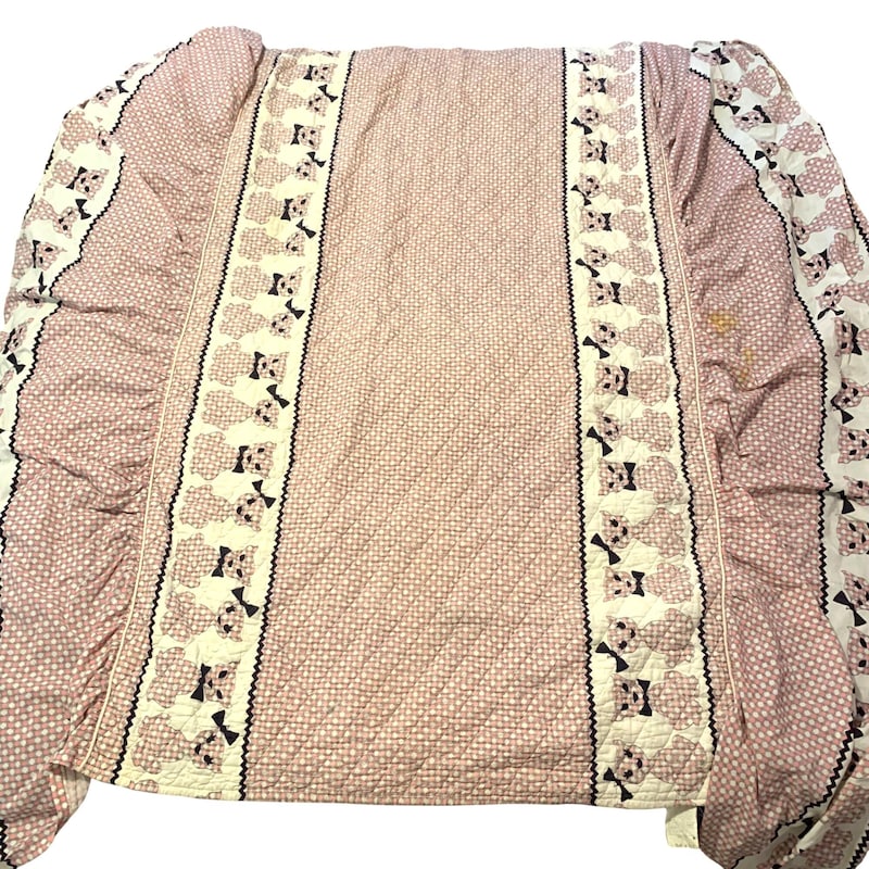 Pink and Black Bed Spread - Etsy