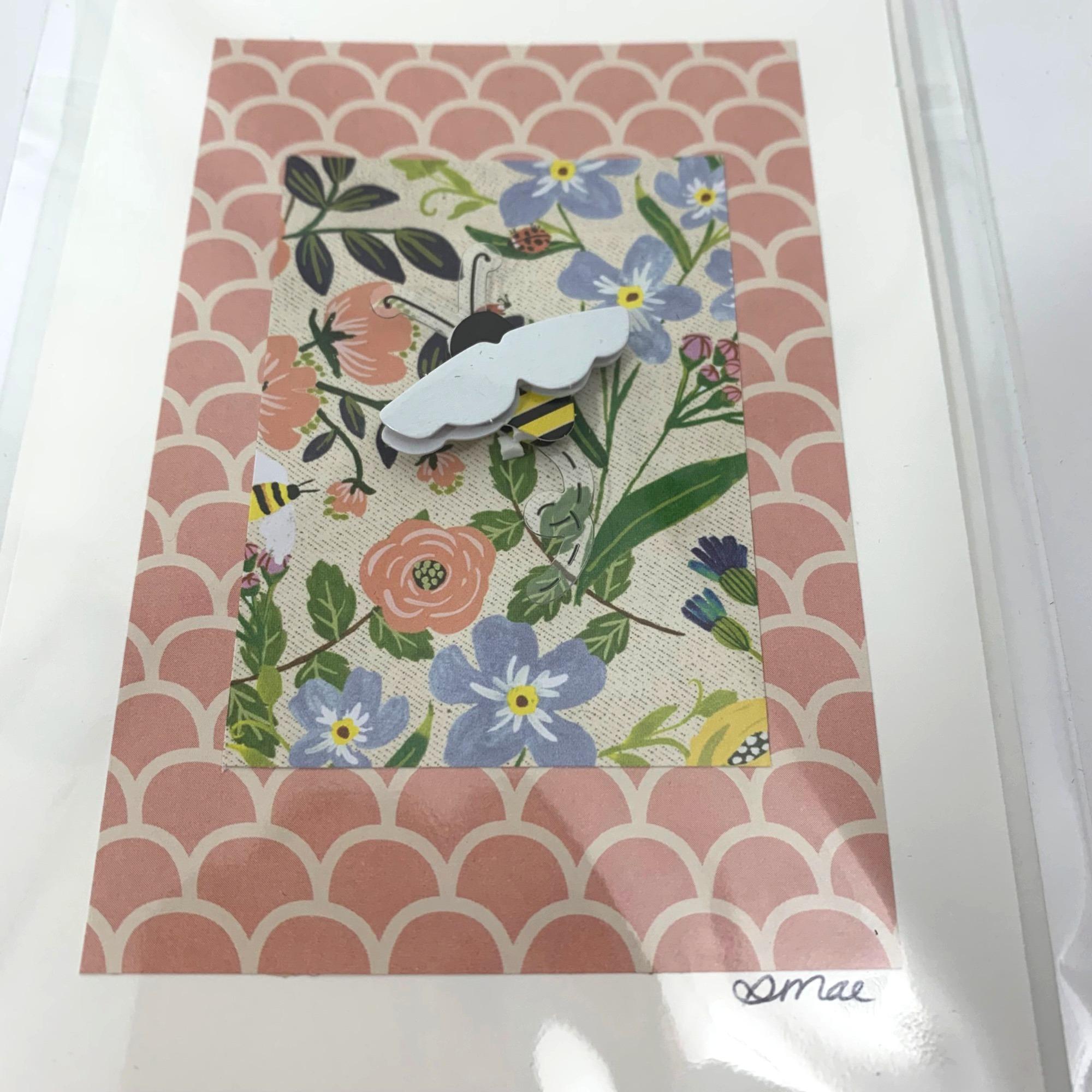 Set of 6 Unique Handmade 3D Bee and Floral Cards by Dani Mae Blank ...