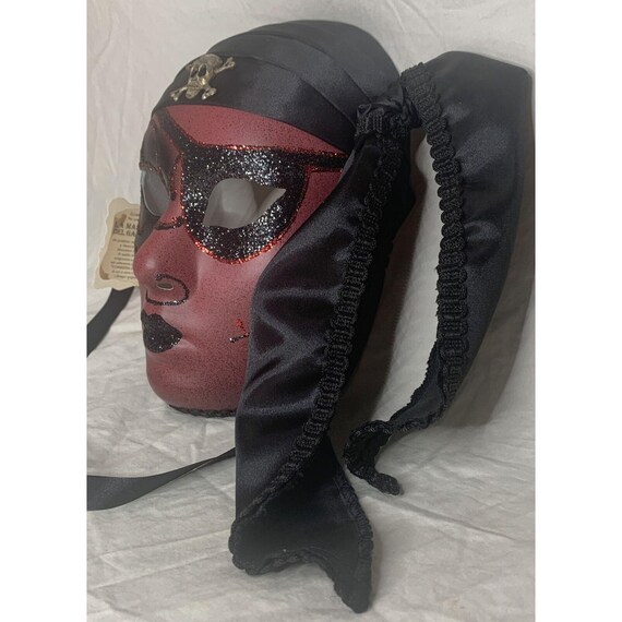 Masquerade Mask Black & Red Pirate Style - Pier 1 Sto… - Gem