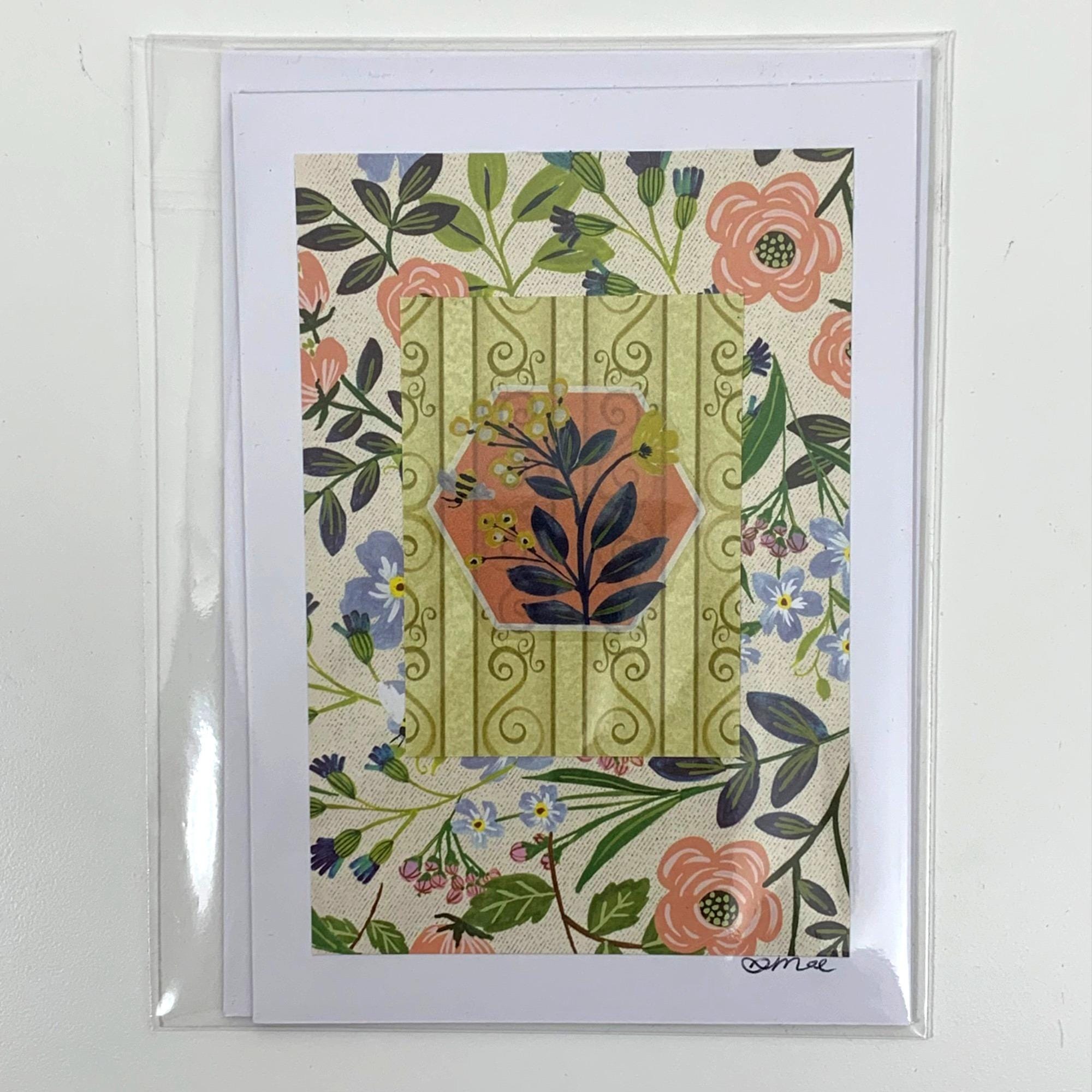 Set of 6 Unique Handmade 3D Bee and Floral Cards by Dani Mae Blank ...