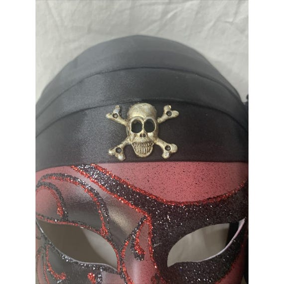 Masquerade Mask Black & Red Pirate Style - Pier 1 Sto… - Gem