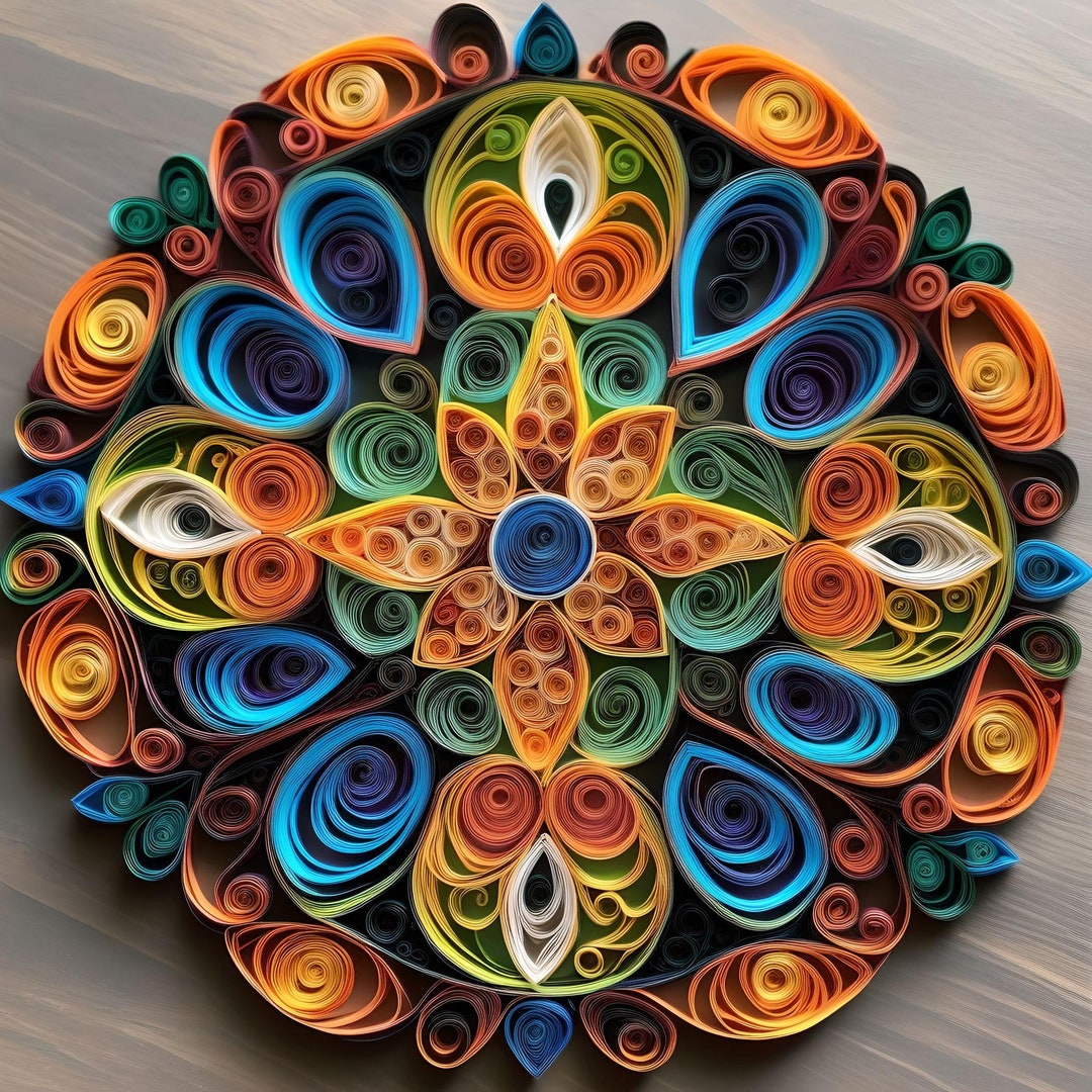 Choose From a Variety of Exquisite Mandala Paper Quilling Art Framed - Etsy