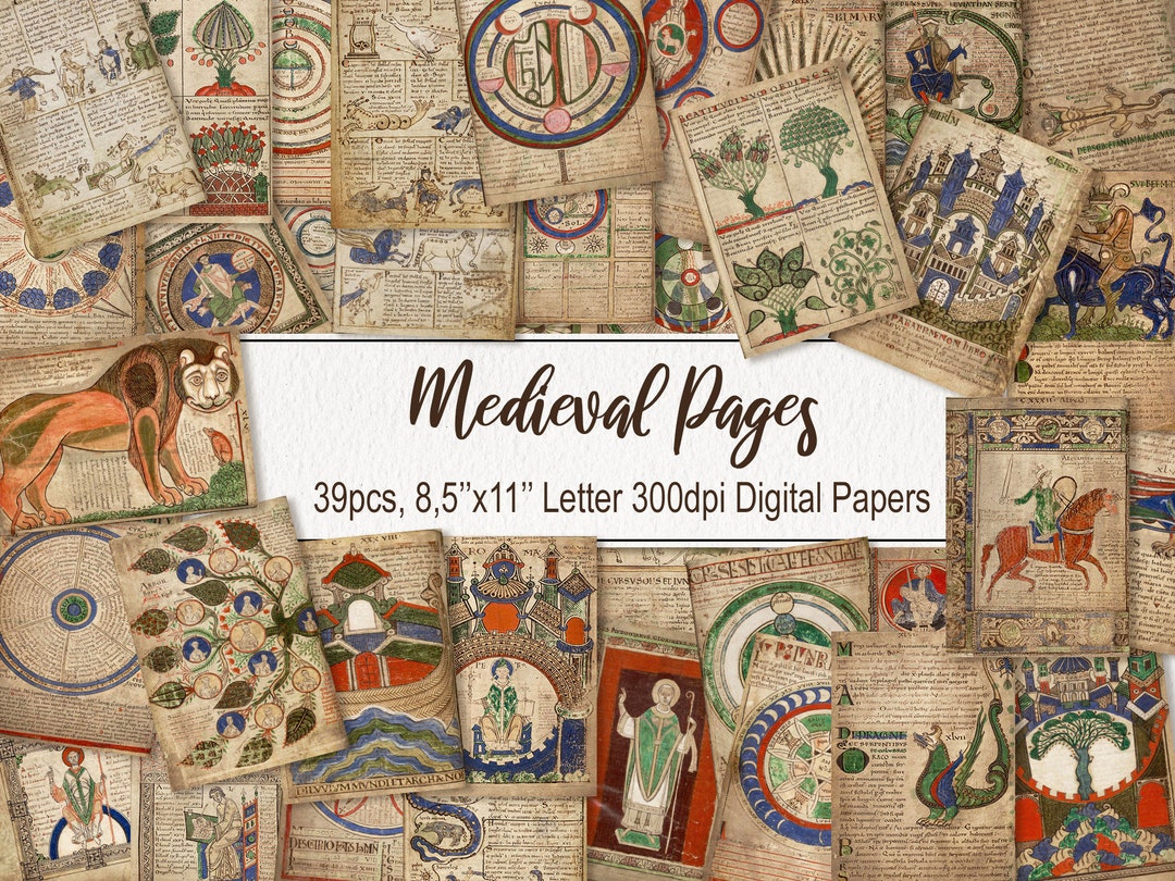 Liber Floridus Medieval Encyclopedia Pages Papers. DIGITAL DOWNLOAD ...
