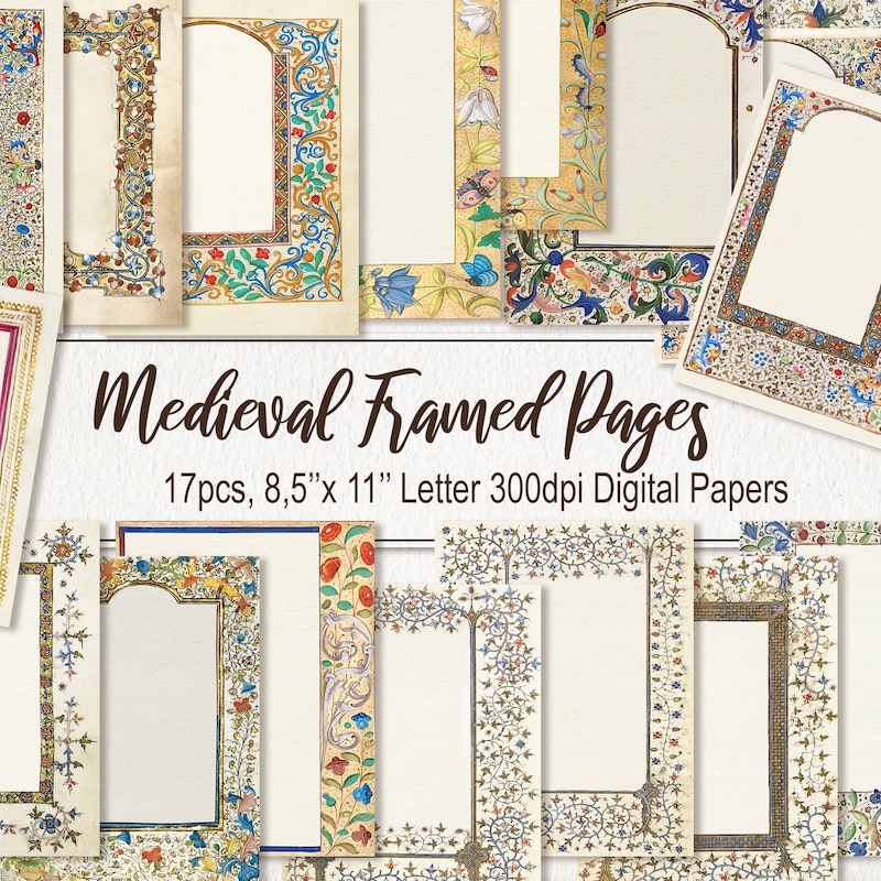 Medieval Scrapbook - Etsy