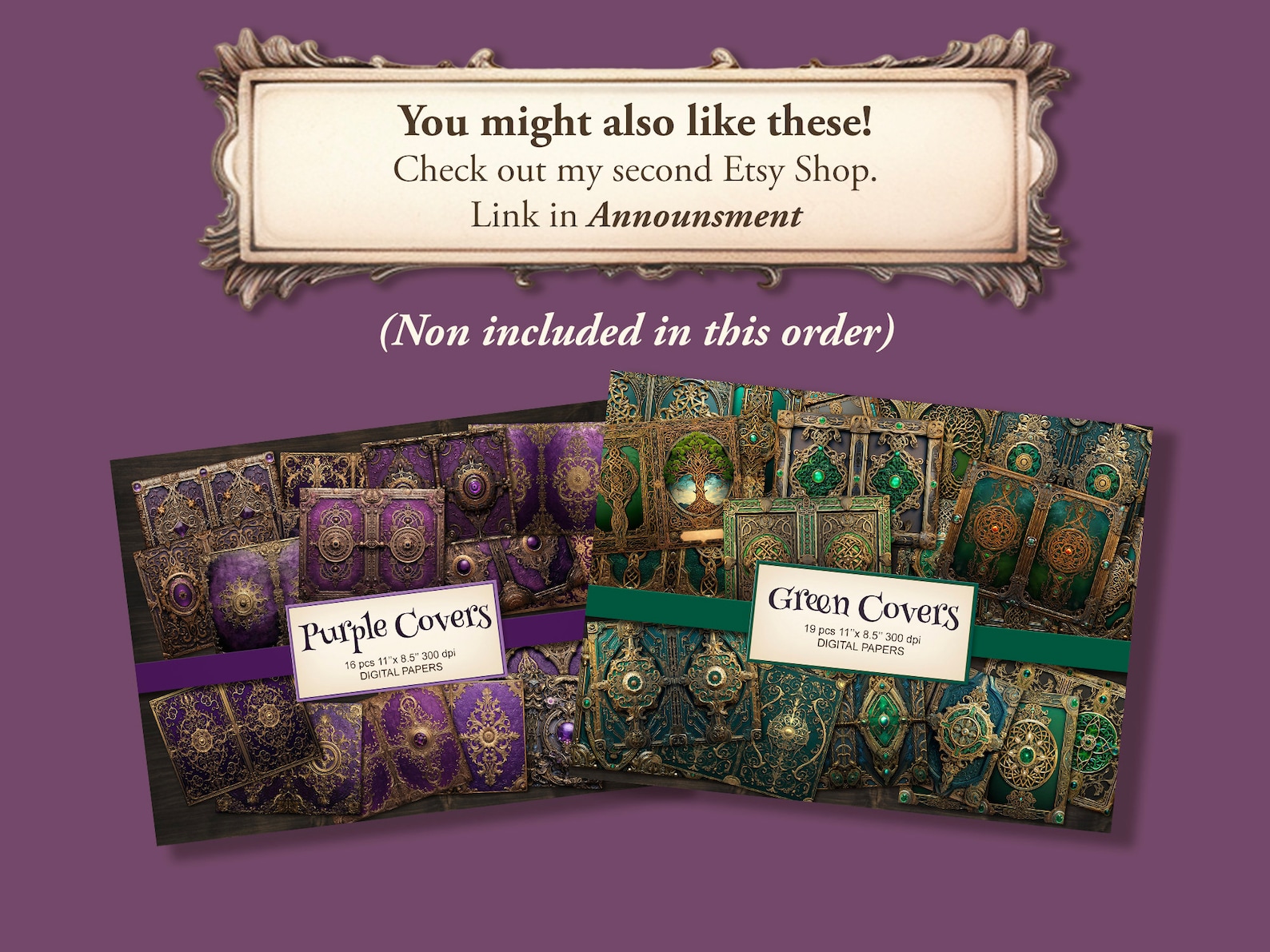 Old Book Covers, Matching Spines. Printable Digital Vintage Antique ...