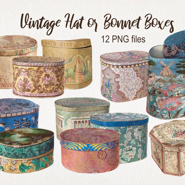 Vintage Hat Box - Etsy