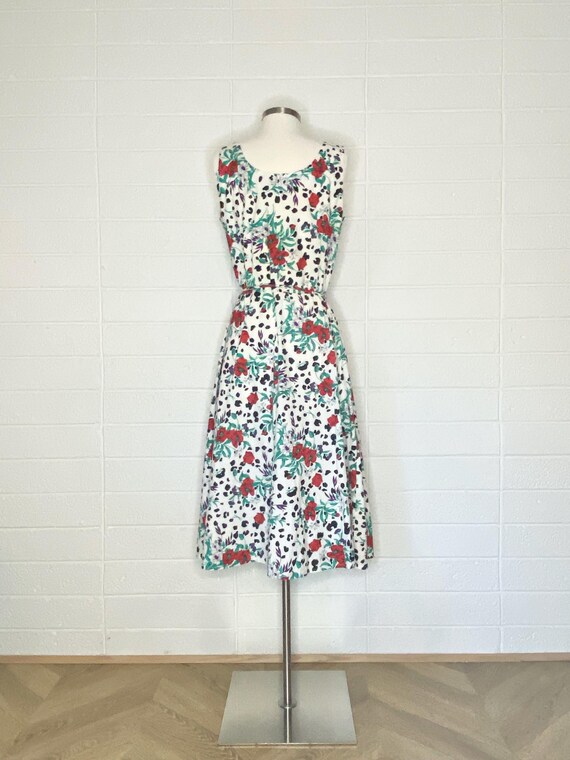 Vintage Spotted Floral Fit and Flare Dress - Size 6/8 - Gem