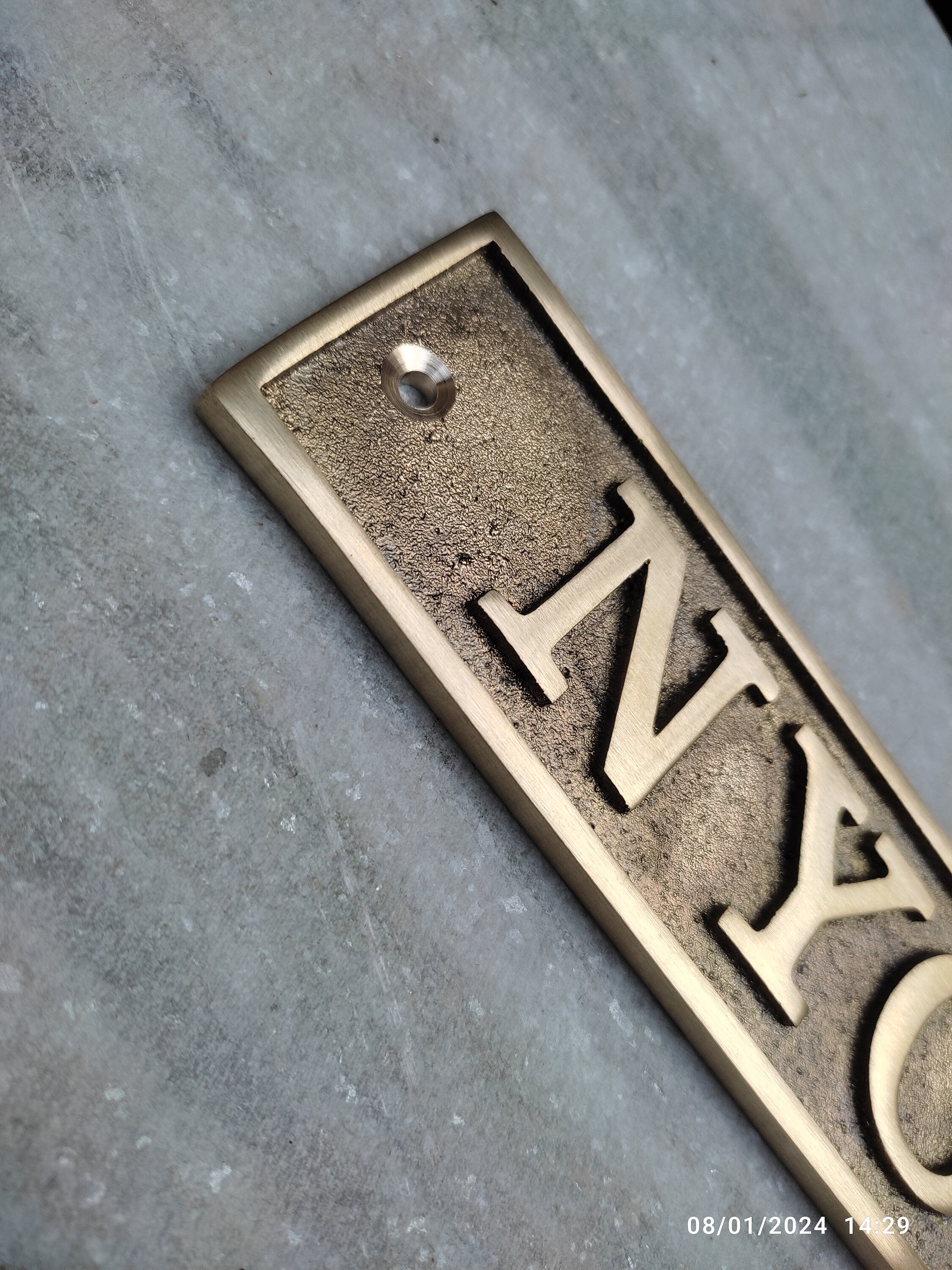 Custom Cast Brass Door Signs & Plaques Any Language Sign Customized ...