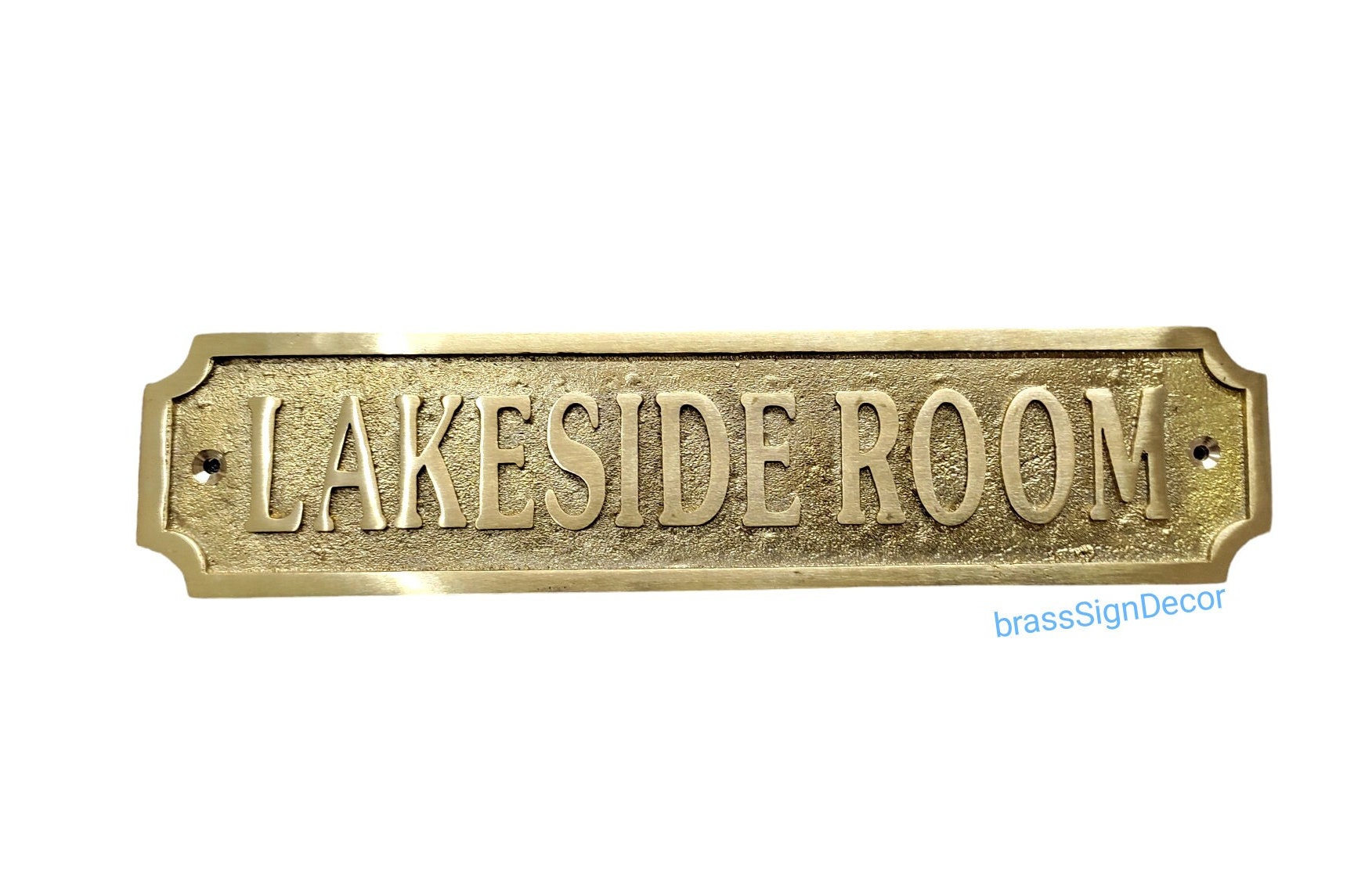 Customized Brass Door Signs & Plaques - Custom Language Plaques ...