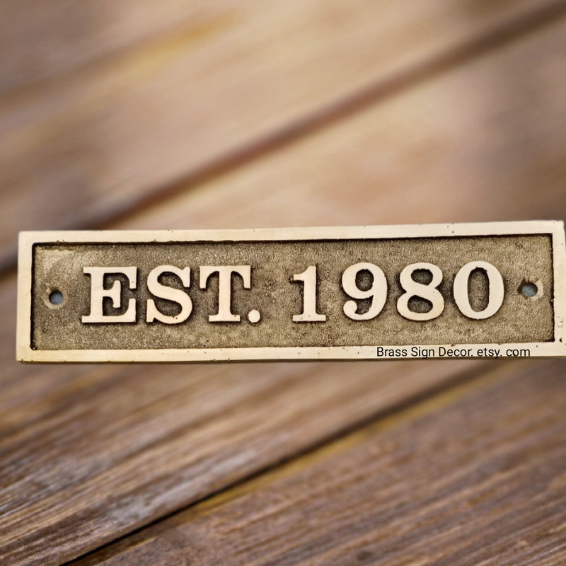 Est. Sign - Etsy