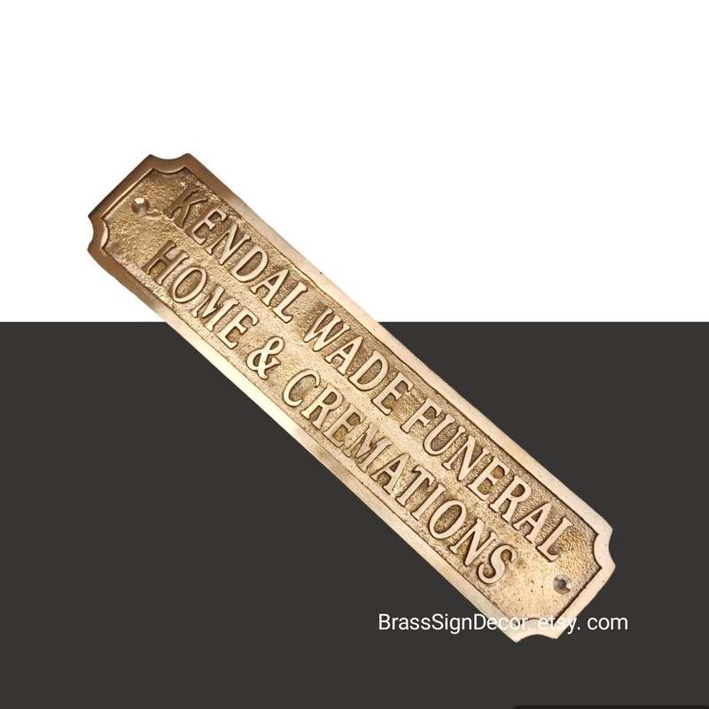 Brass Plaque Engraved - Etsy